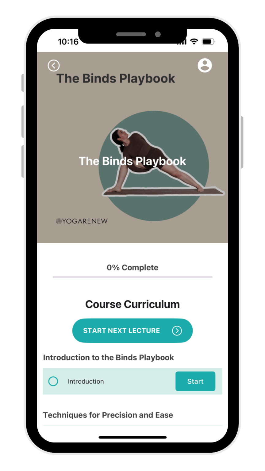 The Binds Playbook | YogaRenew