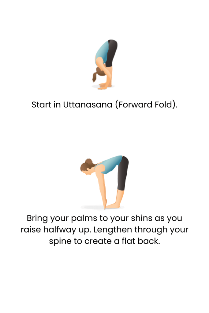 How to Practice Halfway Lift (Ardha Uttanasana) | YogaRenew