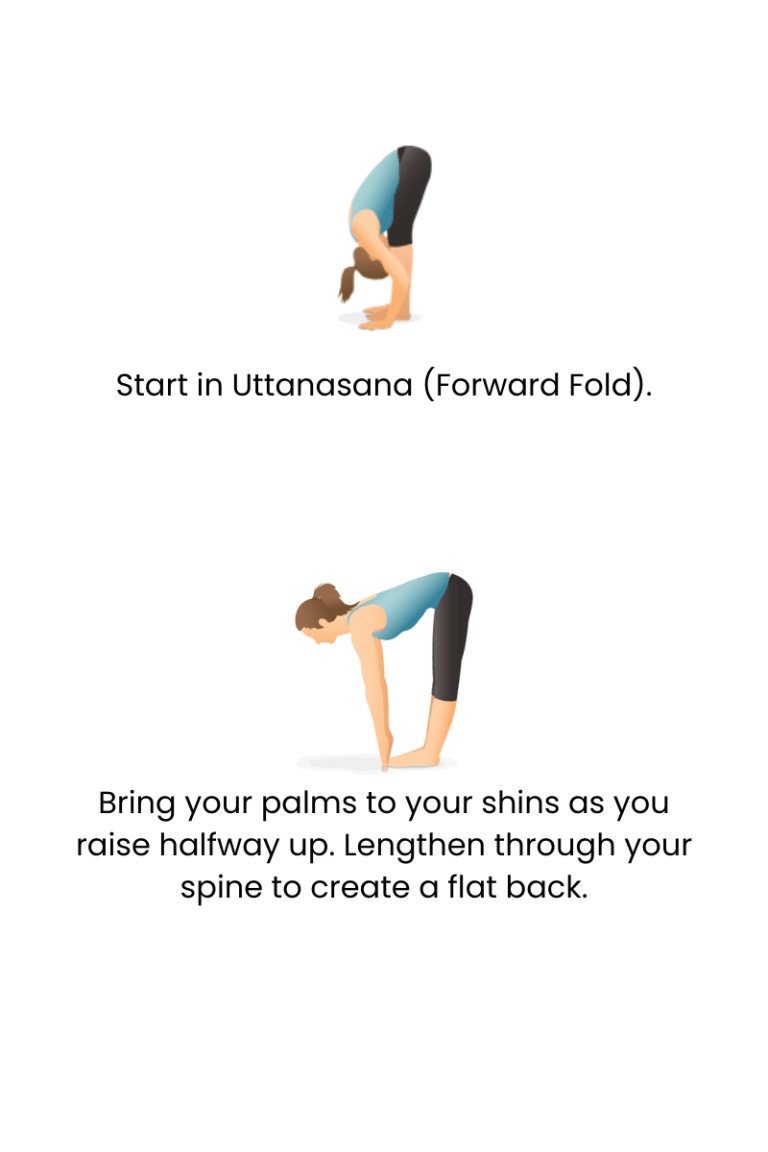 How to Practice Halfway Lift (Ardha Uttanasana) | YogaRenew