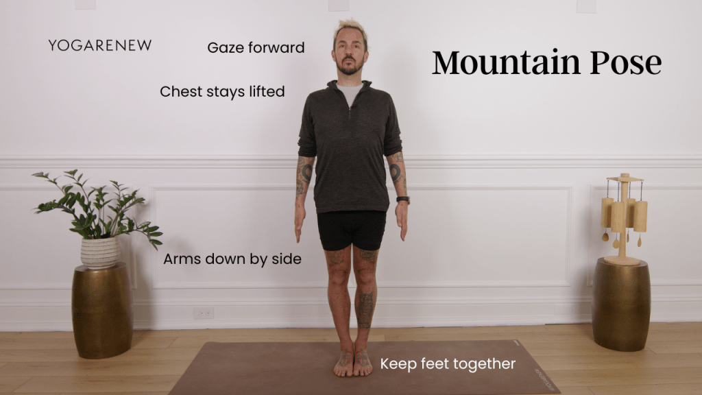 Tadasana (Mountain Pose) How To - YogaRenew