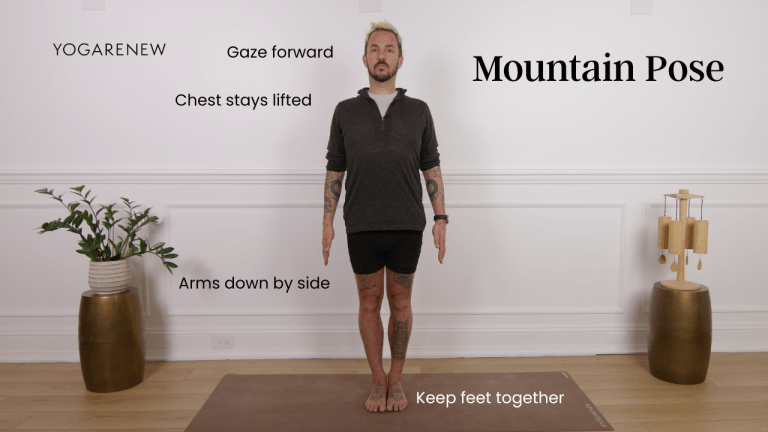 Tadasana (Mountain Pose) How To - YogaRenew
