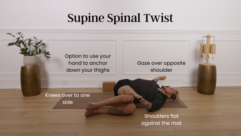 Supine Spinal Twist – Gentle Twist to Release & Restore